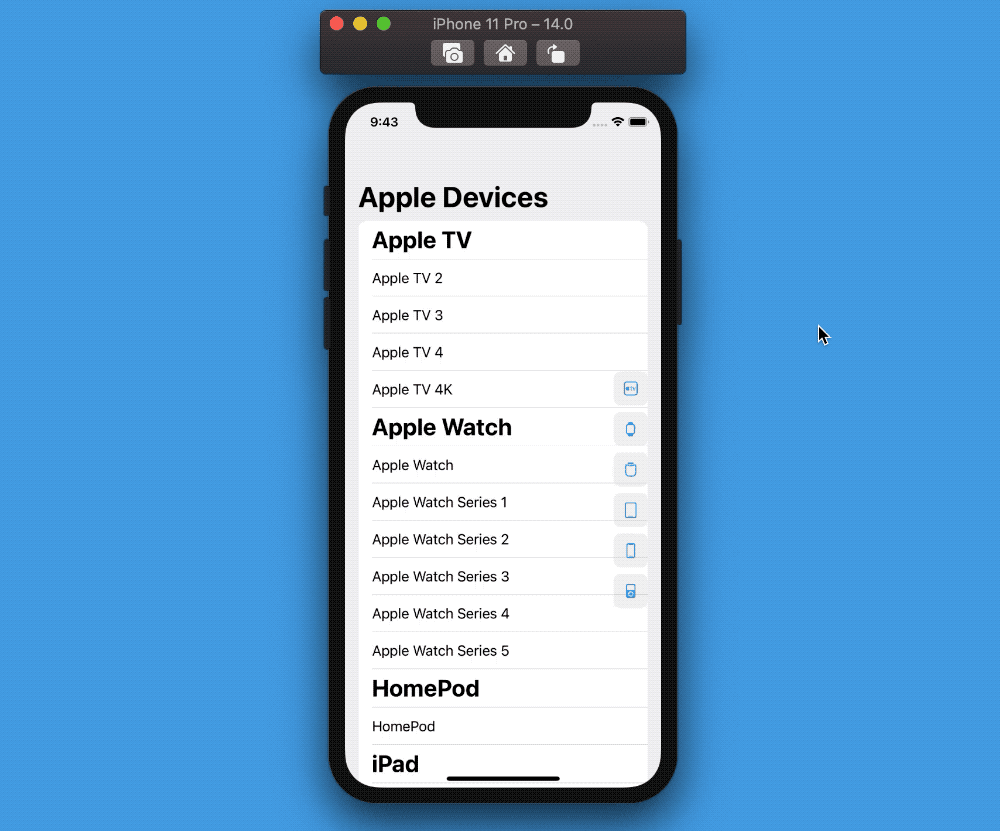 How To Add SectionIndexTitles In SwiftUI FIVE STARS